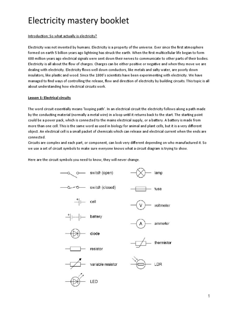 Understanding Electrical Circuits | PDF | Voltage | Electrical ...