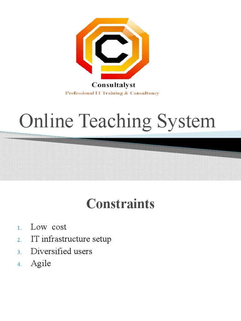Online Teaching System | PDF