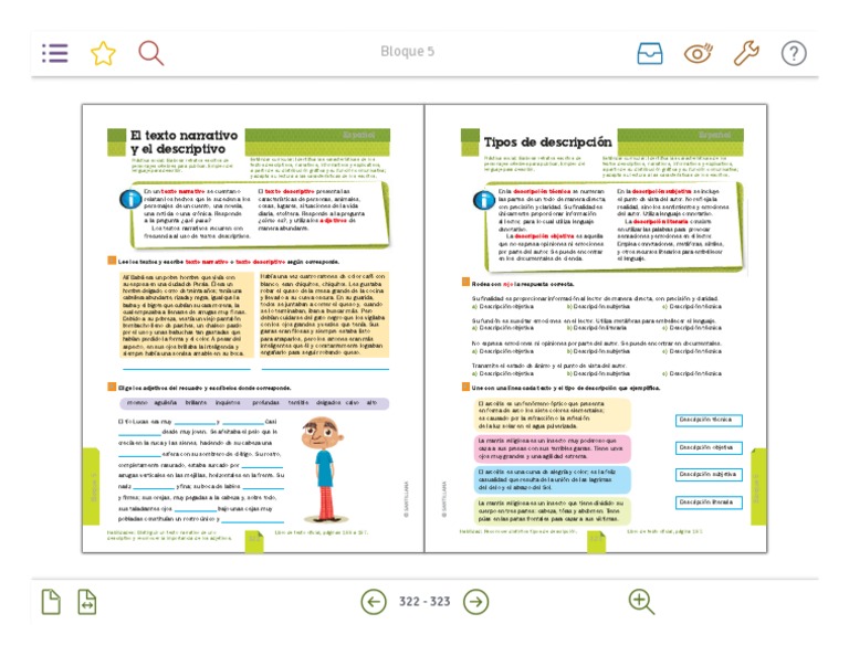 Bloque 5: El Texto Narrativo y El Descriptivo Tipos de Descripción ...