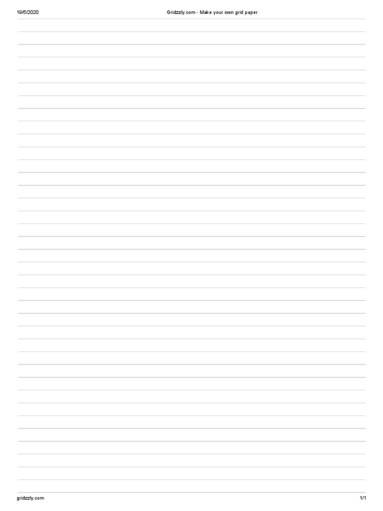 Make Your Own Grid Paper PDF | PDF
