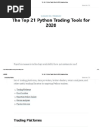 Algorithmic Trading in Python | PDF | Algorithmic Trading | Applied ...