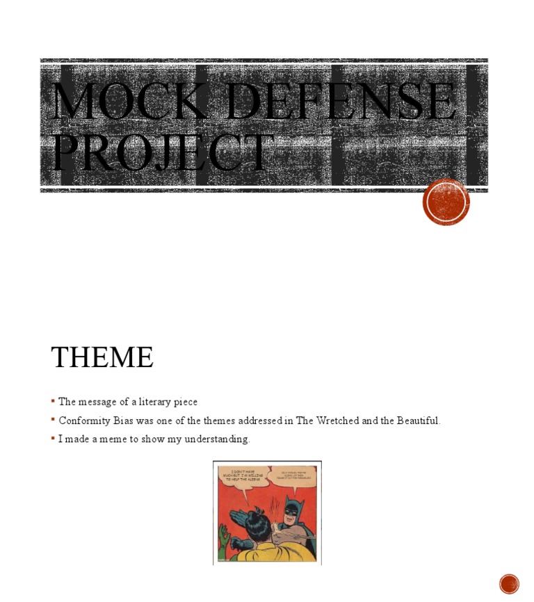 Exemplar-Mock Defense Project | PDF