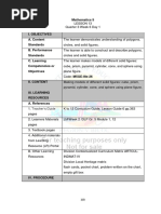 Cot 3q Polygon Lesson Plan in Math 5 | PDF | Polygon | Curriculum