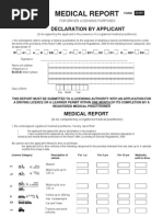 Driving Licence Medical Report Form Free PDF | PDF | Driver's License ...