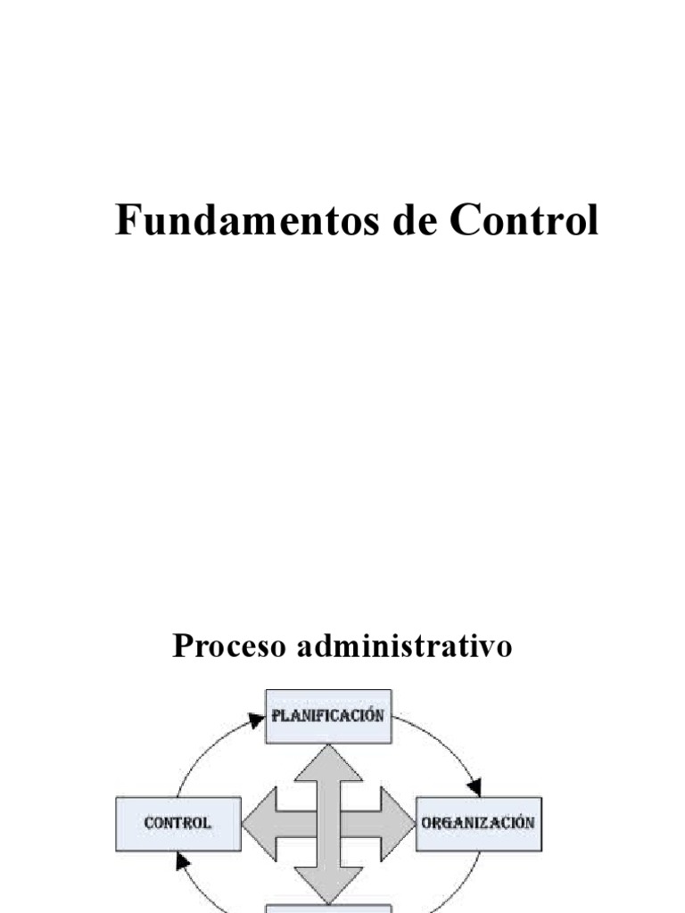 Fundamentos y Tipos de Control Administrativo | PDF | Calidad ...