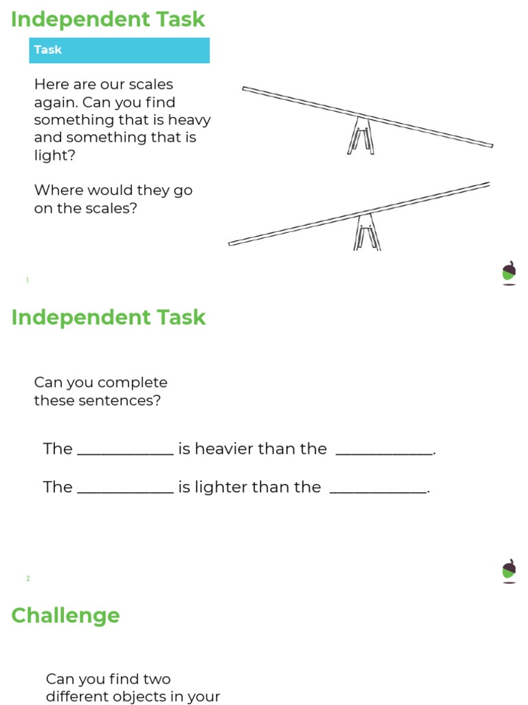 Exploring Weight and Balance: An Interactive Lesson on Heavy, Light and ...