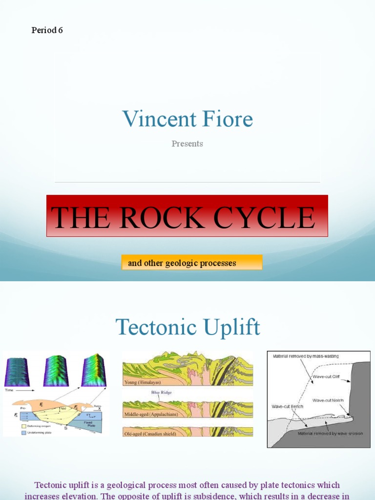 Vincent Fiore: The Rock Cycle | PDF | Rock (Geology) | Plate Tectonics