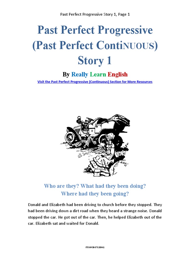 Past Perfect Progressive (Past Perfect Conti) Story 1: Nuous | PDF ...