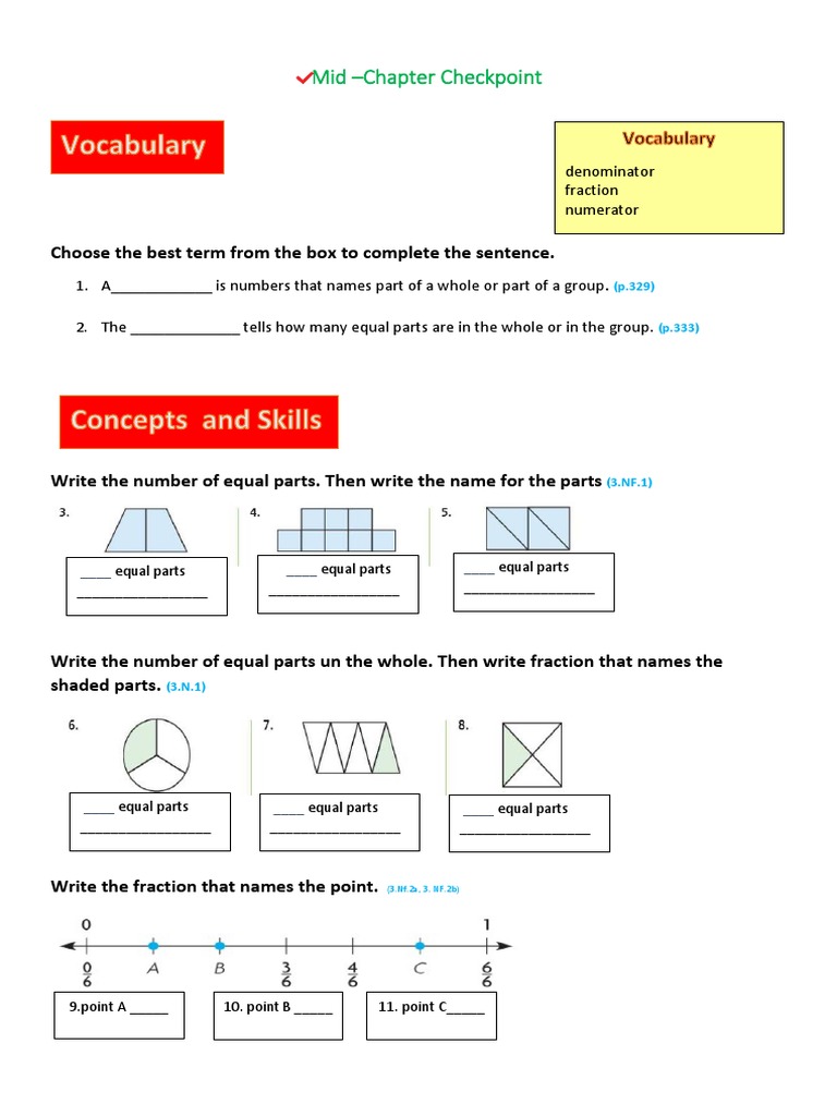 Chapter 8 Understand Fractions | PDF