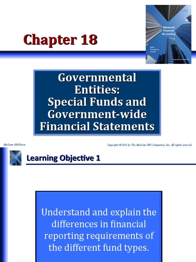 Governmental Entities: Special Funds and Government-Wide Financial ...