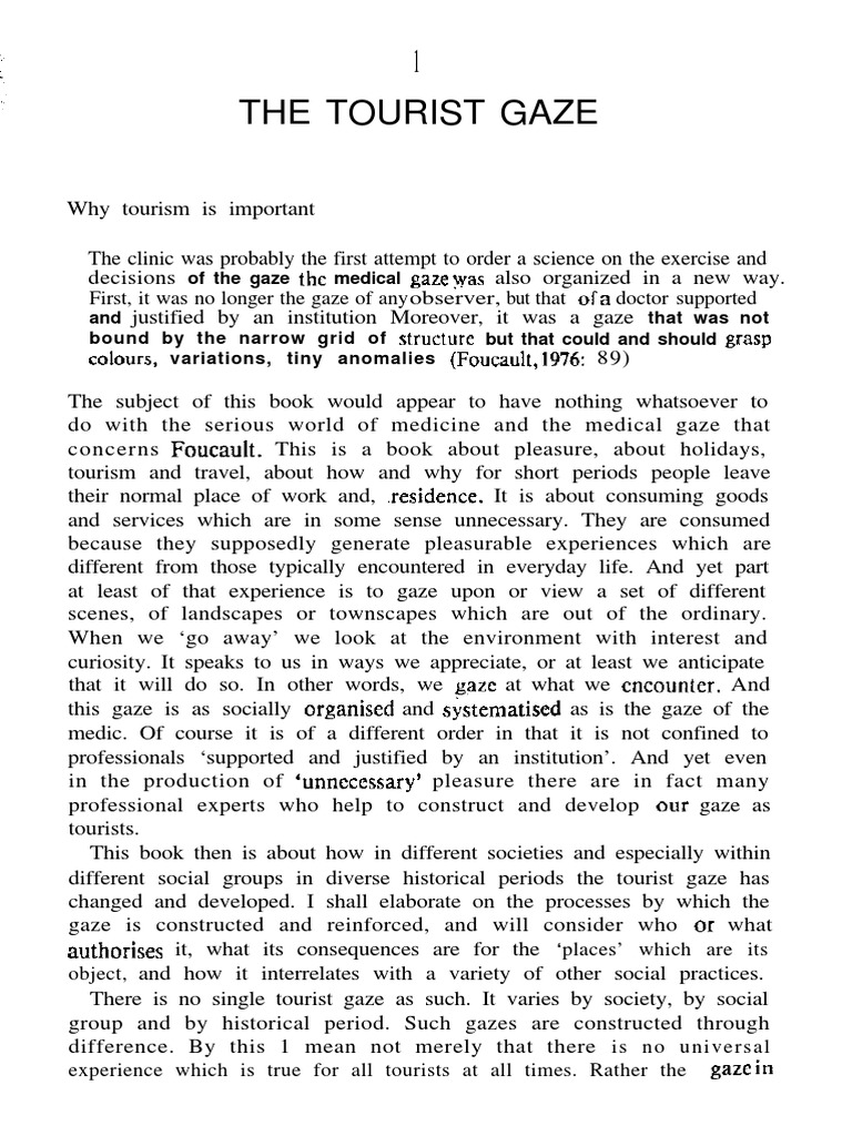 The Tourist Gaze: Understanding How Tourism Develops Social Practices ...