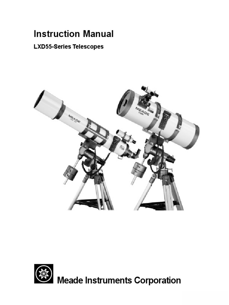 Instruction Manual: LXD55-Series Telescopes | PDF