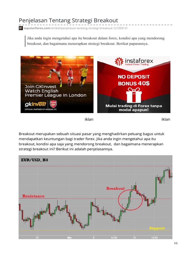 Penjelasan Tentang Strategi Breakout | PDF
