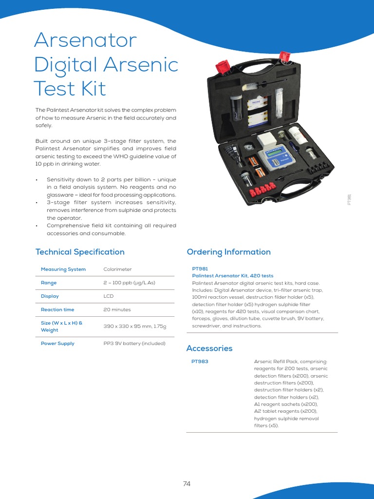 Arsenator - Brochure | PDF | Arsenic | Chemistry
