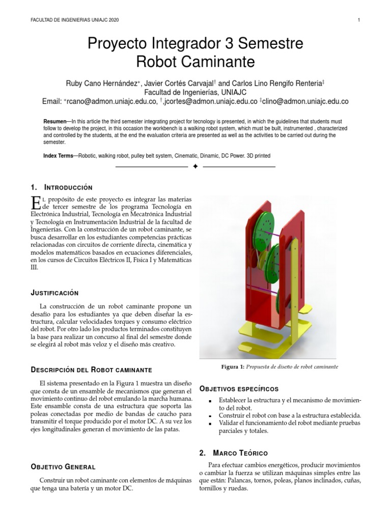 Proyecto Integrador 3 Semestre PDF | PDF | Máquinas | Física