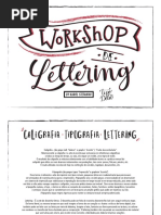 01 Apostila Lettering de A A Z | PDF | Caligrafia | Caneta