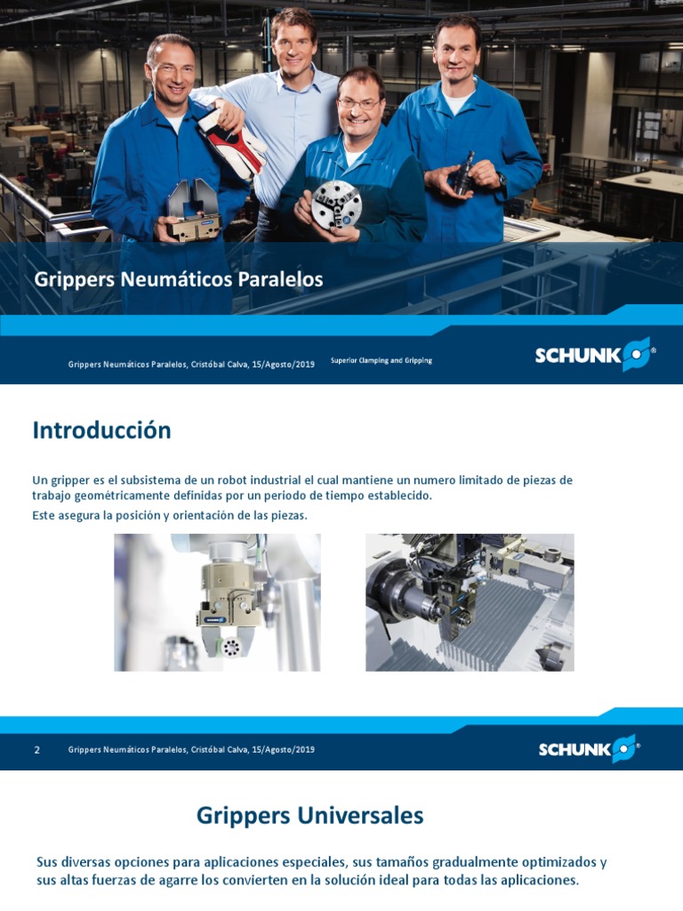 Grippers Neumáticos Paralelos: Funcionamiento y Aplicaciones | PDF ...