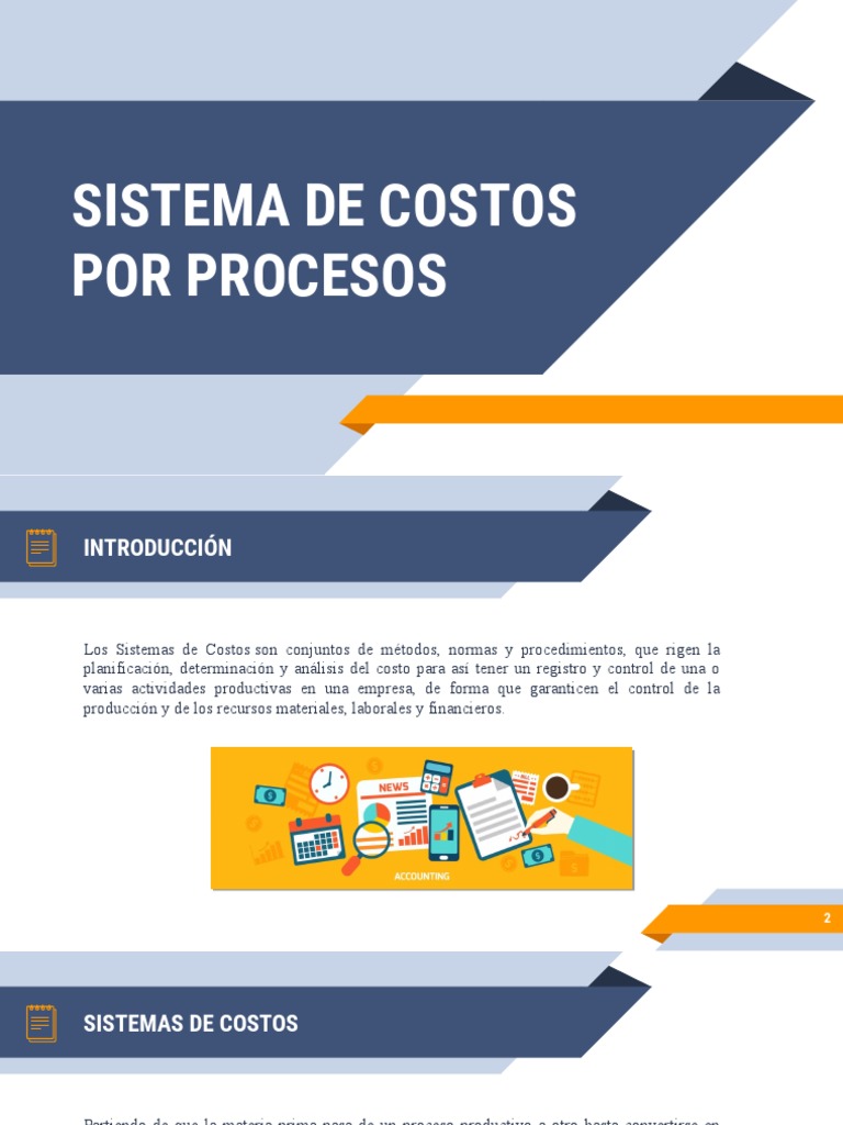 Presentación # 12. Modelo de Costo Por Procesos | PDF | Costo | Inventario