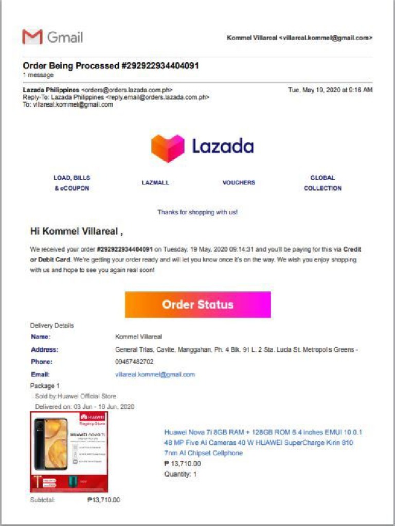 Item Receipt Lazada Item 5 | PDF