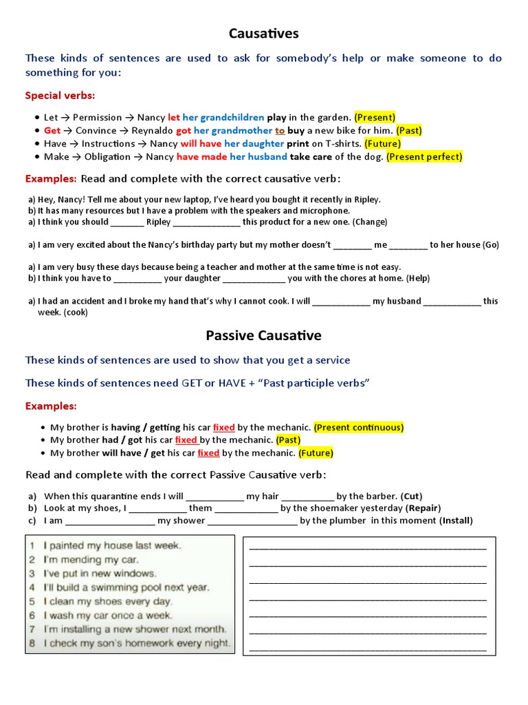 Understanding Causative Verbs | PDF | Verb | Morphology