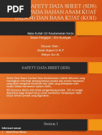 MSDS H2SO4 Asam Sulfat | PDF