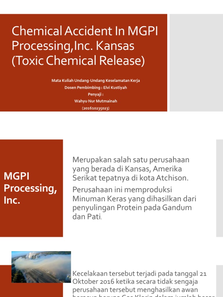 Chemical Accident in MGPI Processing, Inc | PDF