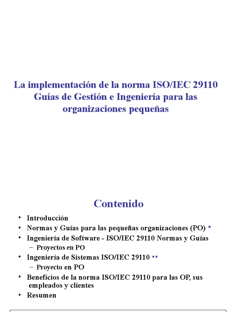 Iso 29110 | PDF | Ciencias de la Computación | Evaluación