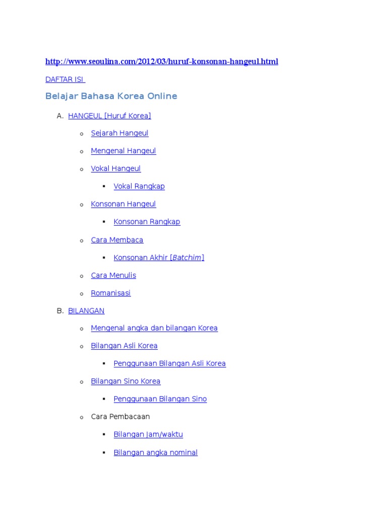 Belajar Hangeul PDF | PDF