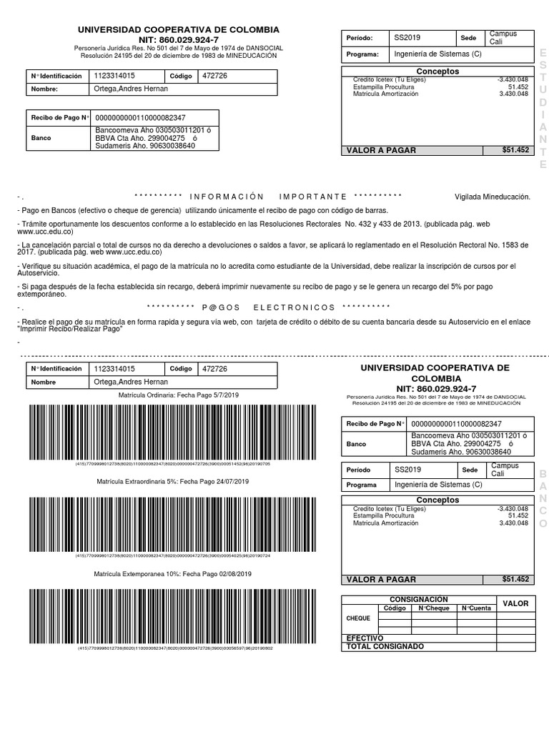SSF PRNT Inv PDF | PDF | Servicios (economía) | Pagos