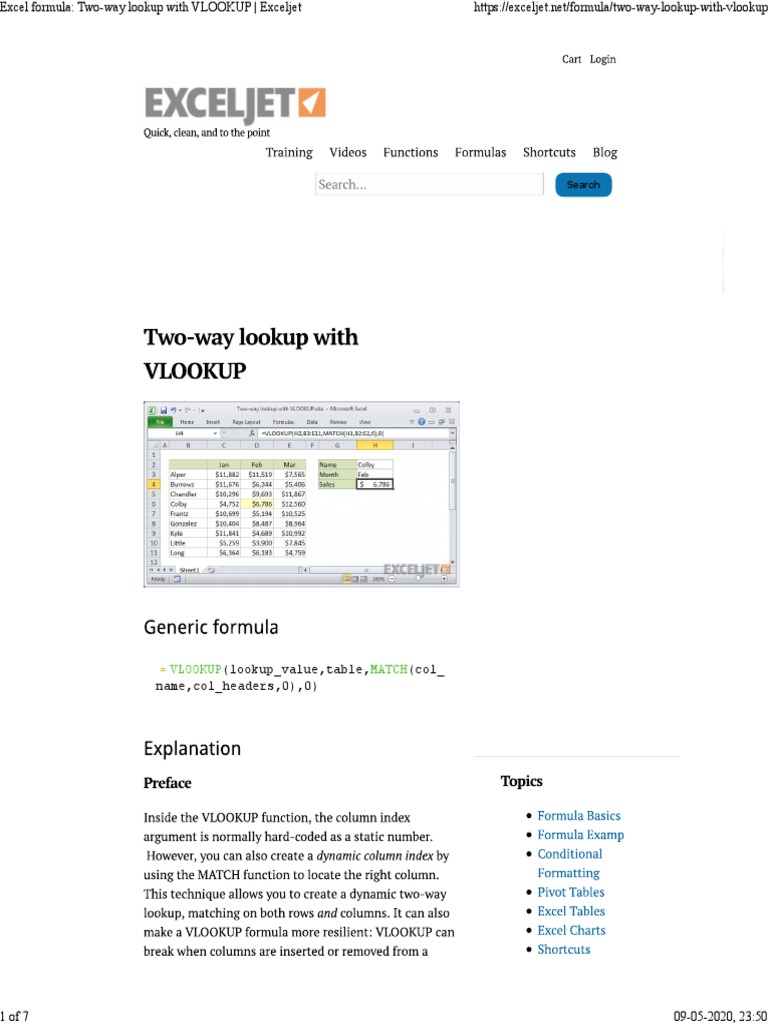 Two Way Lookup | PDF