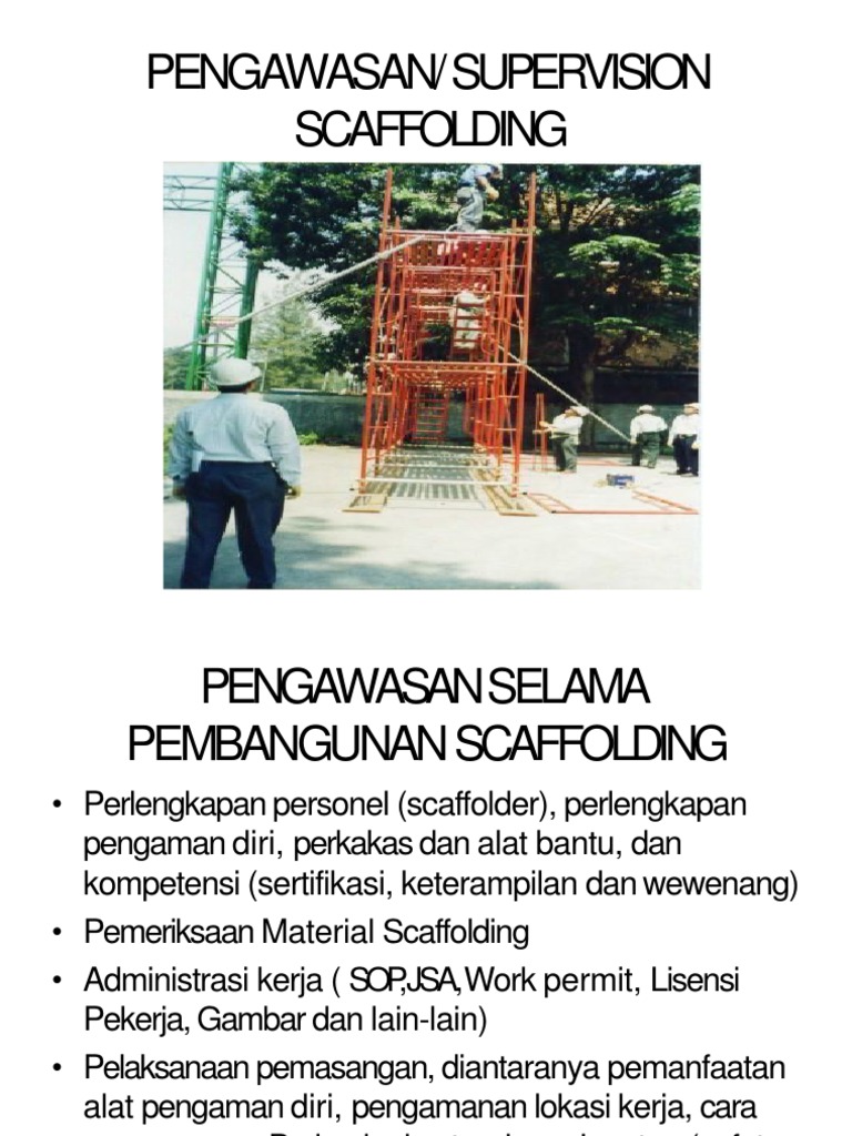 Pemeriksaan-Inspeksi Scaffolding | PDF