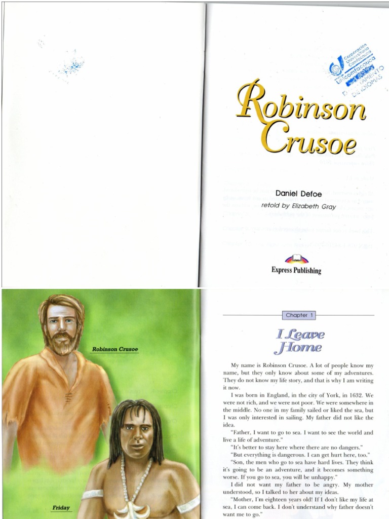 Robinson Crusoe-Reading Book | PDF