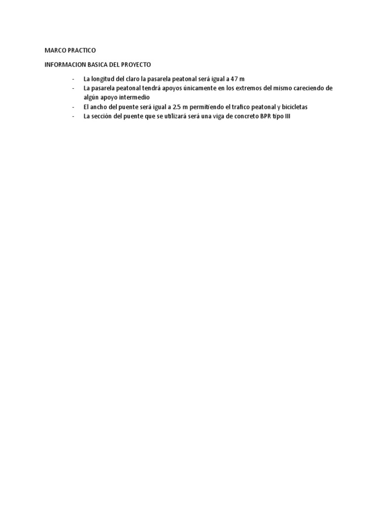 Marco Practico | PDF | Ingeniero civil | Ingeniería estructural