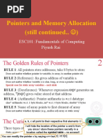 Introduction To: ESC101: Fundamentals of Computing Nisheeth | PDF | Pointer (Computer ...