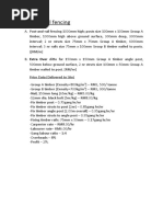 Taking Off List Example WBLFF | PDF | Building Engineering | Building