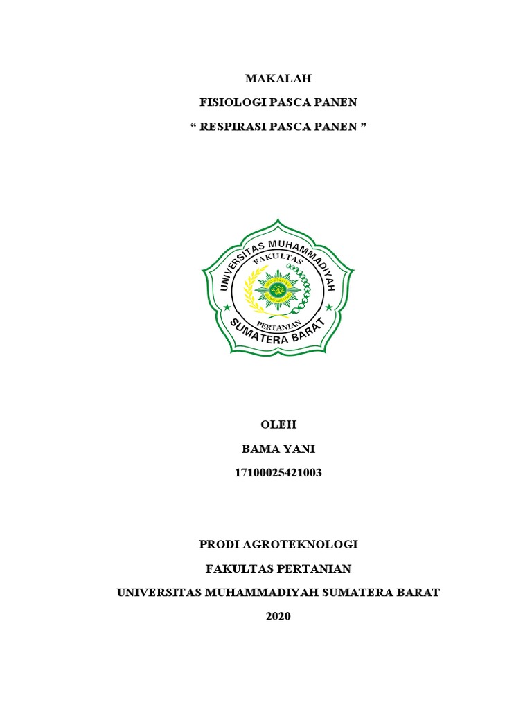 Fisiologi Pasca Panen - Respirasi - 3 - Bama Yani | PDF