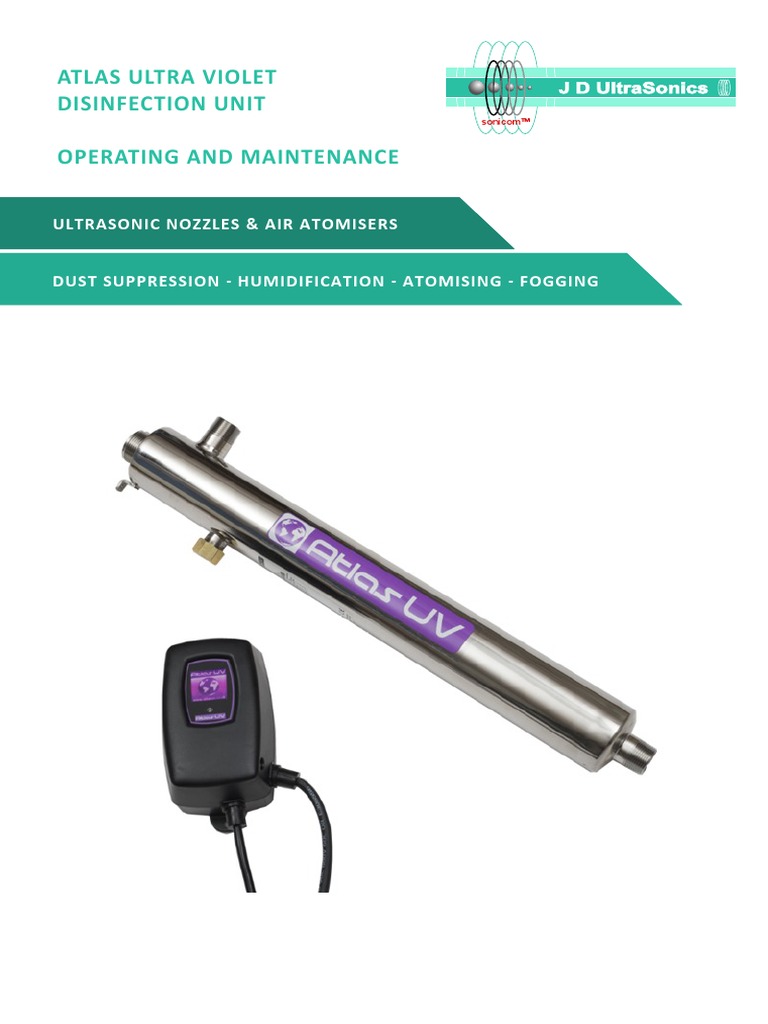 Atlas Ultra Violet Disinfection Unit Operating and Maintenance | PDF ...