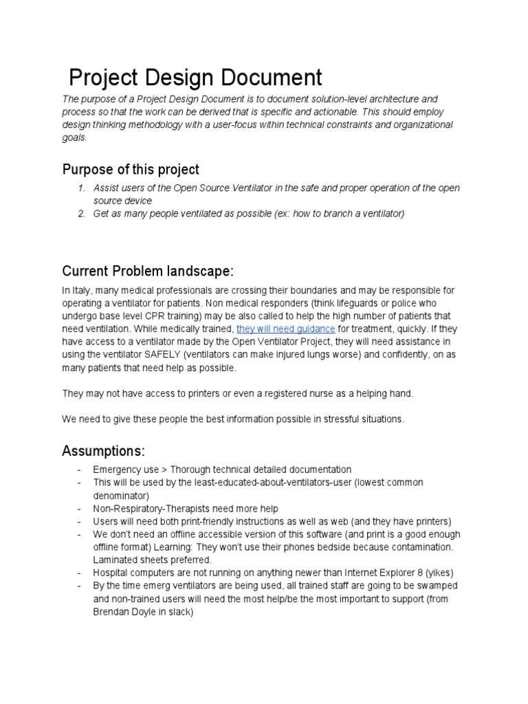 App Project Design Document | PDF | Documentation | Cardiopulmonary ...