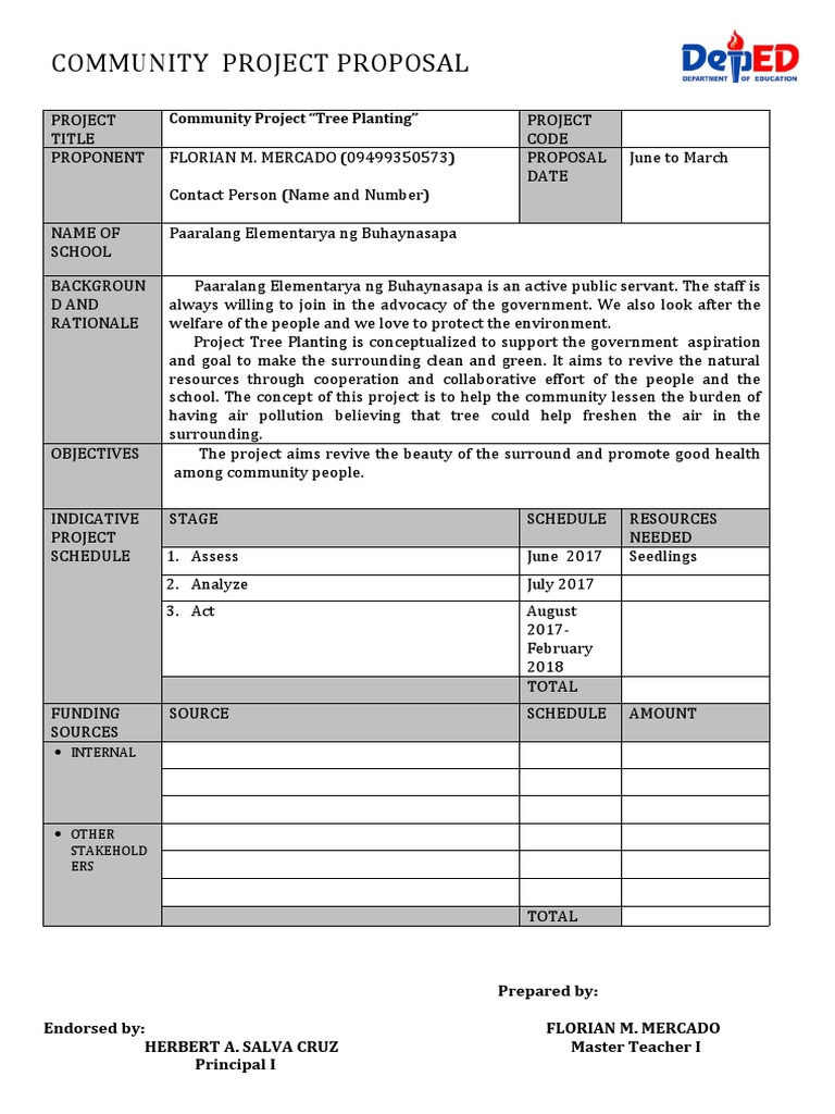 Tree Planting Project Proposal | PDF | Natural Environment | Nature