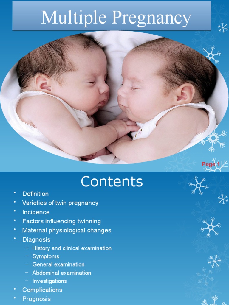 4th Year Multiple Pregnancy | Download Free PDF | Multiple Births ...