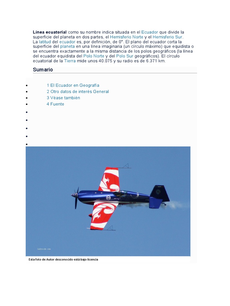 Línea Ecuatorial | PDF
