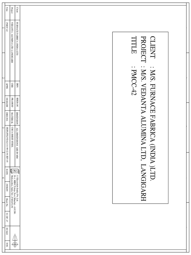 PMCC-42 Wiring Diagram for Vedanta | PDF