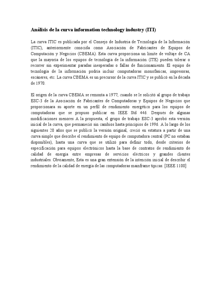Análisis de la curva ITIC en ITE | PDF | Cobre | Corrosión