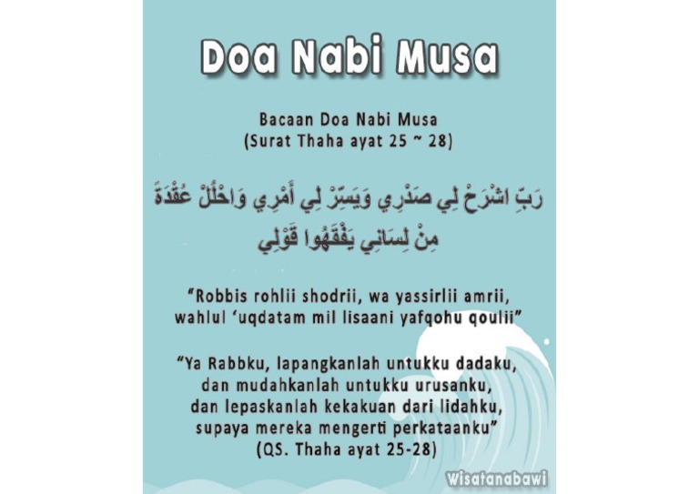 Doa Nabi Musa | PDF