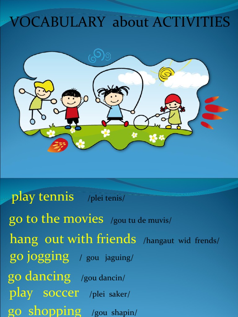 UNIT 3B Are You Active | Leisure