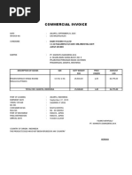 CIPL Shipping Invoice and Packing List | PDF