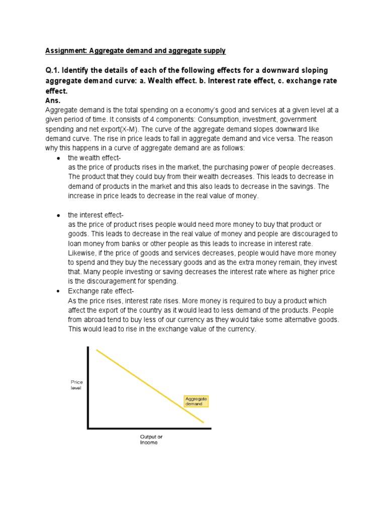 Assignment - Aggregate Demand and Aggregate Supply | PDF | Aggregate ...