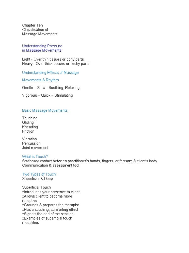 Understanding Wringing in Massage | PDF | Massage | Hand