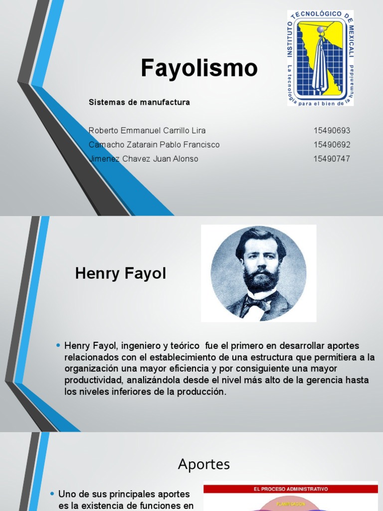 Fayolismo | PDF | Planificación | Política