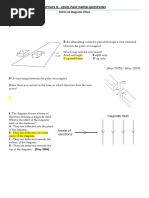 Class 10 Magnetism MCQs with Answers | PDF | Magnetic Field | Force